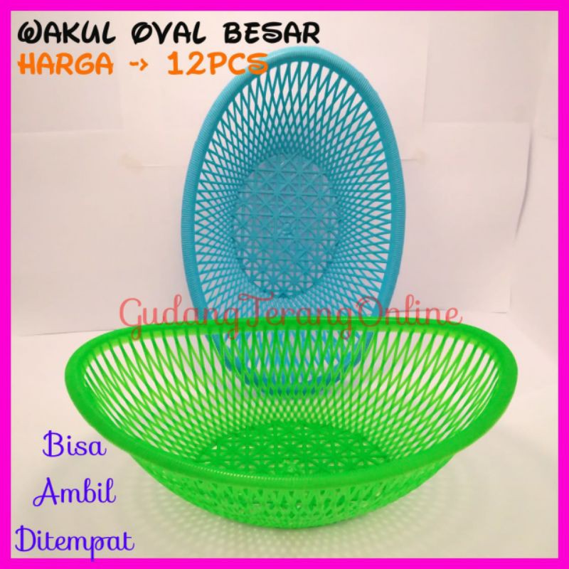 Jual ISI 12PCS!! Wakul Oval Besar / Wakul lubang ori / Wakul sayur ...
