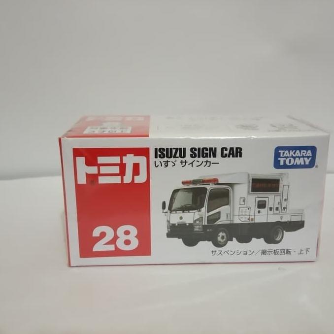 Jual Tomica No 28 Isuzu Sign Car Truck diecast truk mobil takara Tomy ...