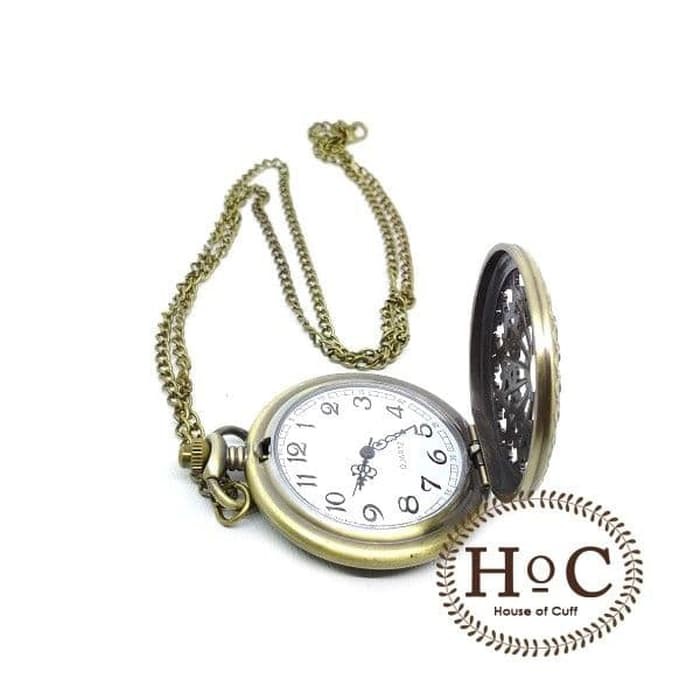 Jual Unik HOUSEOFCUFF ARLOJI KALUNG JAM RANTAI POCKET WATCH GOLD ENAMEL ...