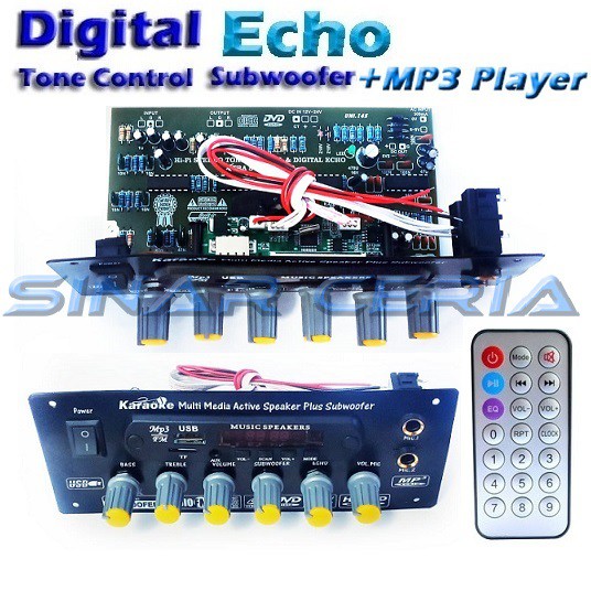 Jual Kit Tone control Digital mic Echo IC LM324N + Subwoofer + mp3 BL ...