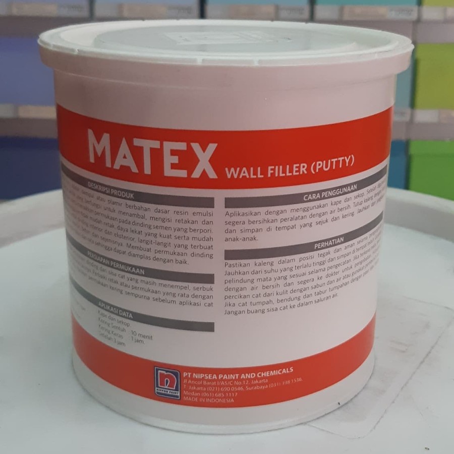 Jual MATEX Dempul Plamir Plamur Pelamir Tembok Wall Filler Putty 1Kg 1 ...