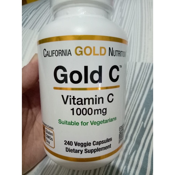 Jual California Gold Nutrition - Vitamin C 1000mg 240 veggie caps ...