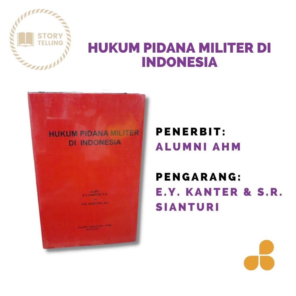 Jual Buku Hukum Pidana Militer di Indonesia By E.Y Kanter & S.R ...