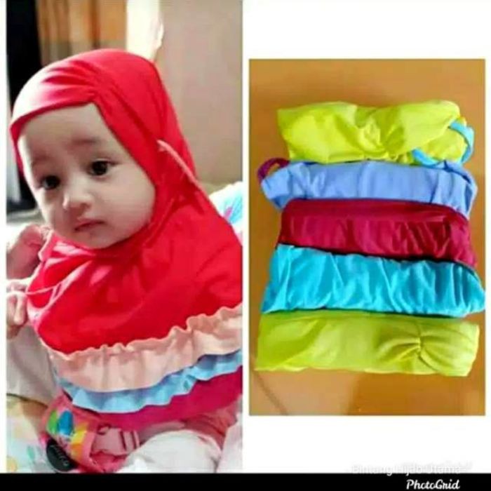 Jual Jilbab Anak Bayi Perempuan 0 Up 2 Th Gotik Hijab Krudung Kerudung ...
