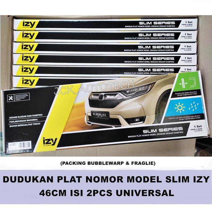 Jual Dudukan Plat Nomor Chevrolet Spin Model Slim IZY 46CM 2PCS ...