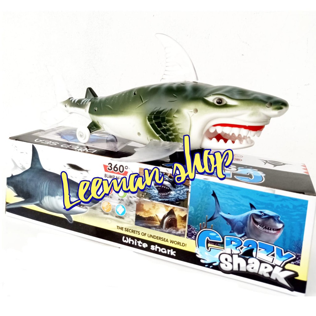 Jual MAINAN ANAK IKAN HIU CRAZY SHARK LAMPU DAN SUARA N0.BBR-1009 ...
