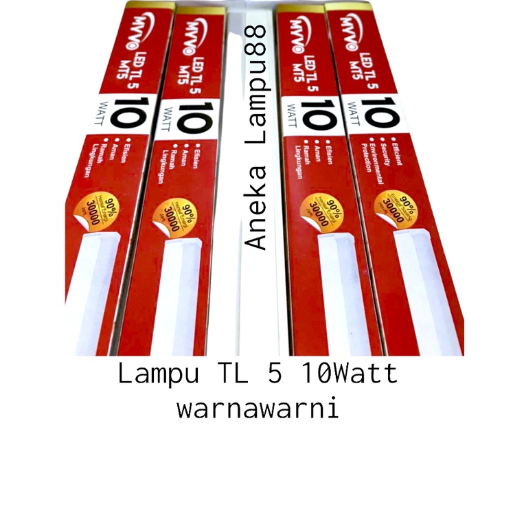 Jual LAMPU LED TL5 10 WATT WARNA WARNI - LAMPU T5 MYVO - T5 10 WATT SNI ...
