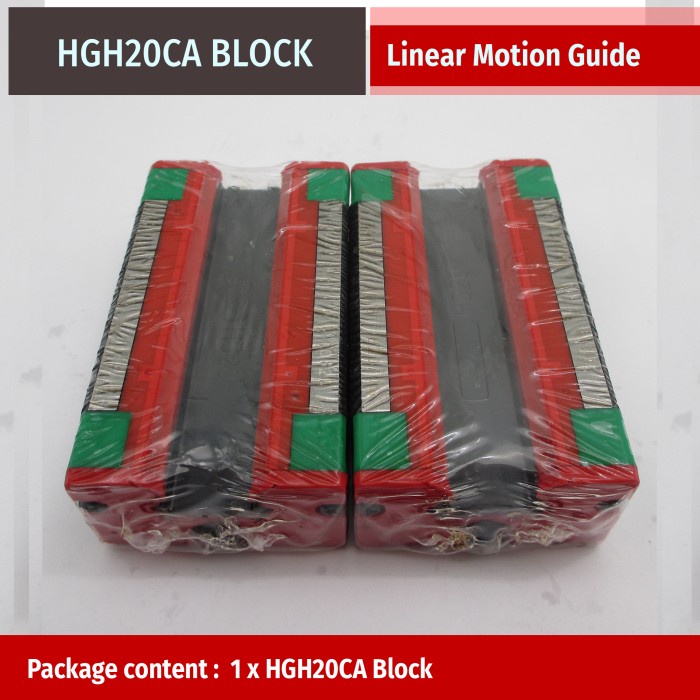 Jual HGH20CA Block Linear Guide Rail HGR20 for CNC Router Milling ...