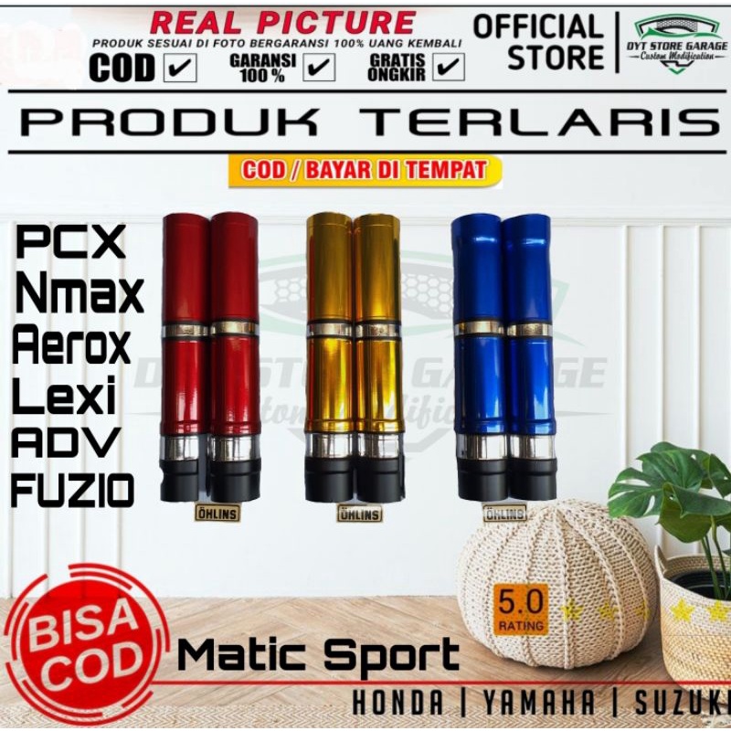 Jual Cover Shock Sok Depan Variasi Part Matic Sport | NMAX | LEXI | AEROX | PCX | ADV150 | XMAX ...