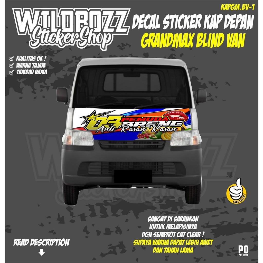 Jual decal sticker kap mobil grandmax blindvan keren(kapgm.bv-1 ...