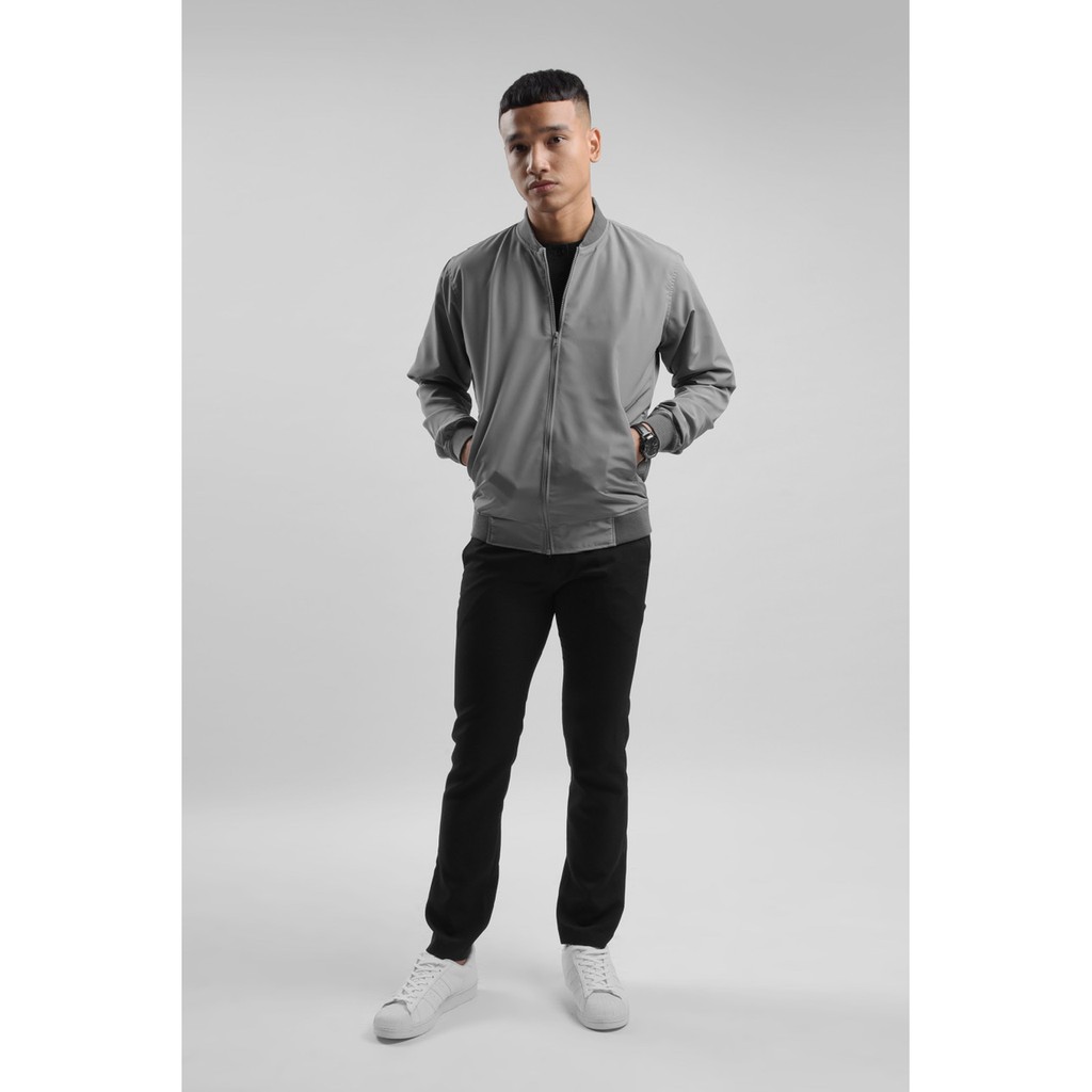 Jual Prepp Studio Luton Bomber Jacket Grey | Shopee Indonesia