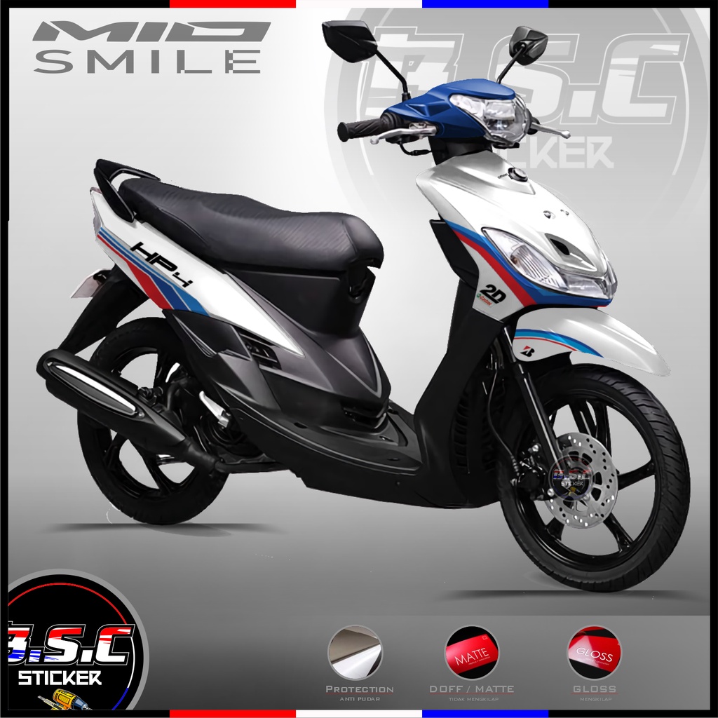 Jual Sticker Decal Full Body Mio Smile Mio Generasi 2 Motif BMW Livery ...
