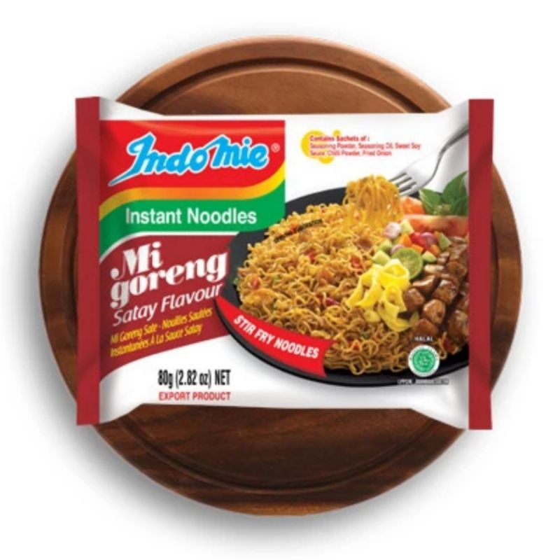 Jual Indomie Goreng Rasa Sate varian lama edisi Satay Flavour impor ...