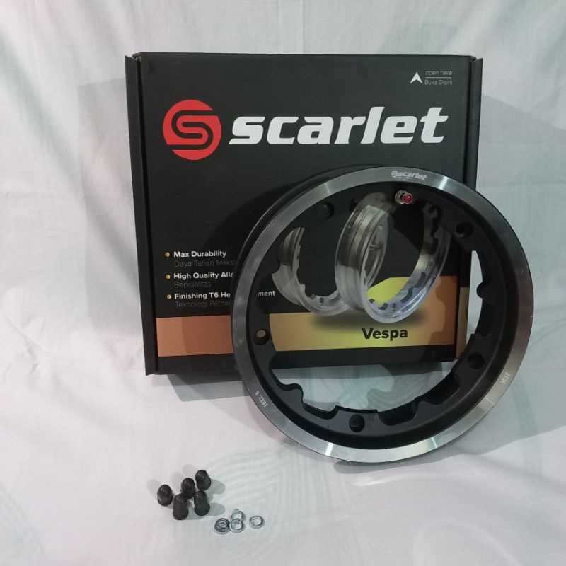 Jual VELG VESPA SCARLET BLACK POLISH ring 10 tubeless aluminium velk ... Jual VELG VESPA SCARLET BLACK POLISH ring 10 tubeless aluminium velk ...