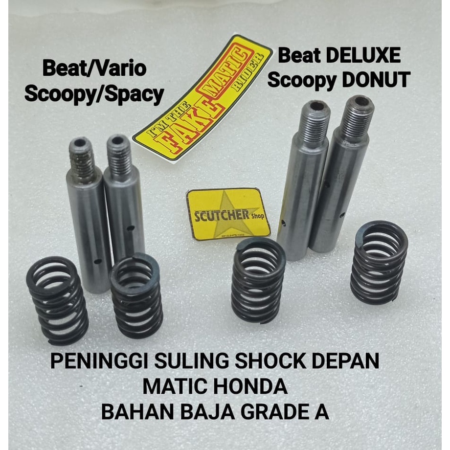 Jual Peninggi suling Shock Depan Bahan Baja Grade A Honda Matic Beat ...