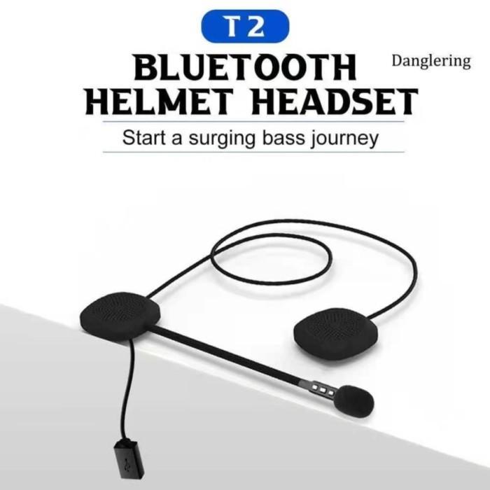 Jual Headset Bluetooth Helm Motor T2 - Bluetooth 5.0 Motorcycle Helmet ...