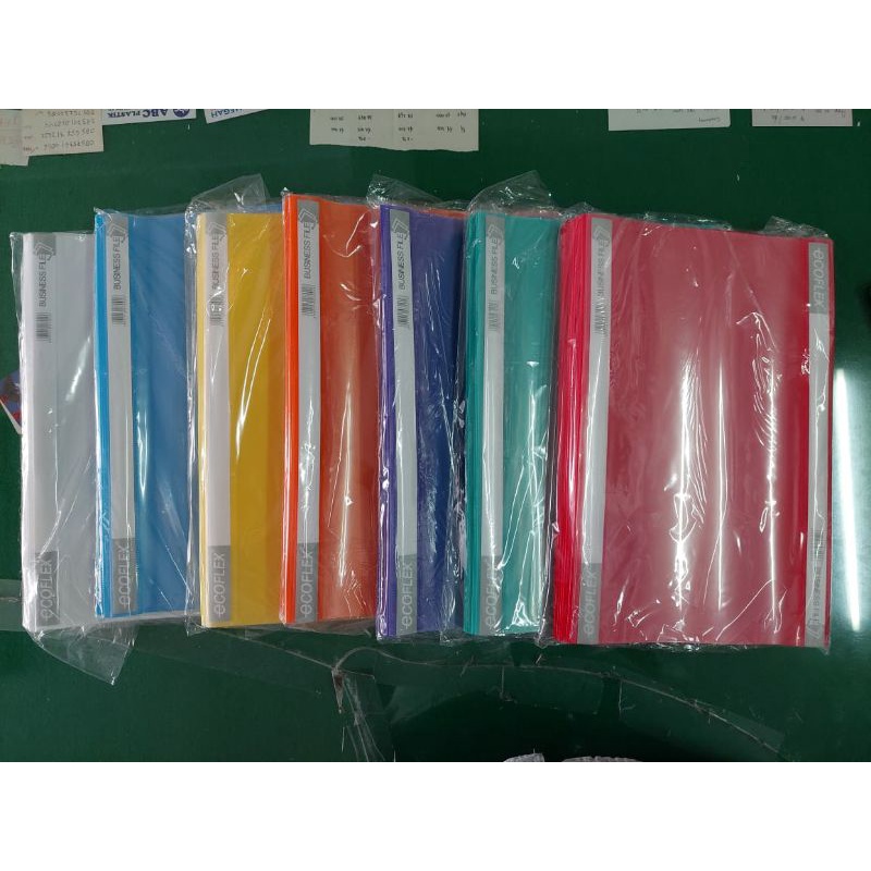 Jual [1 PACK ISI 12] BUSINESS FILE F4 ECOFLEX WARNA / MAP BISNIS ...