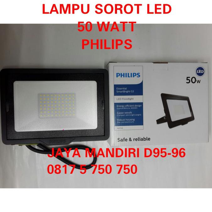 Jual Lampu Sorot Led Philips 50 Watt Bvp150 Flood Light 50Watt 50W Ip65 Cinitoko | Shopee Indonesia
