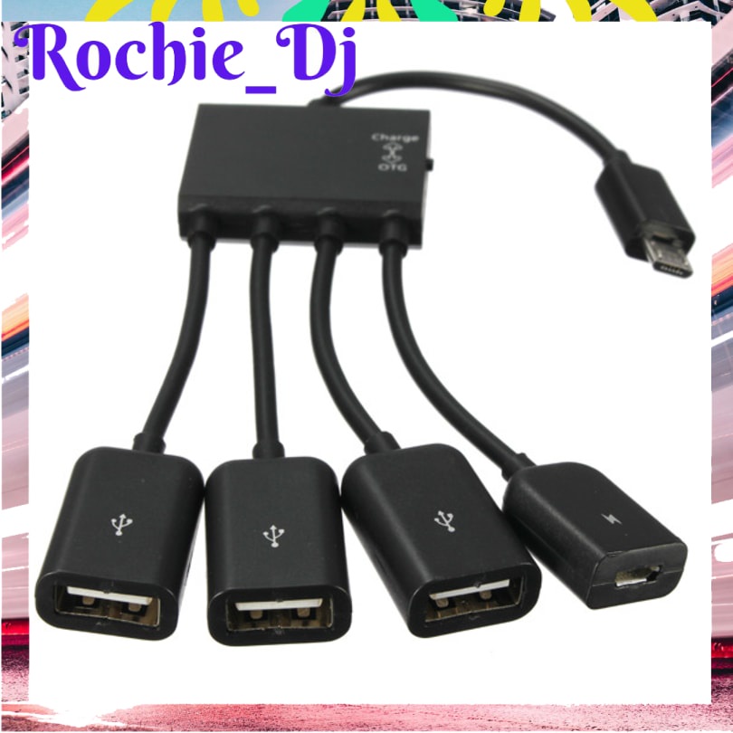 Jual MULTIFUNCTION MICRO USB OTG HUB 4 IN 1 DATA CABLE & CHARGE - M3H4 ...