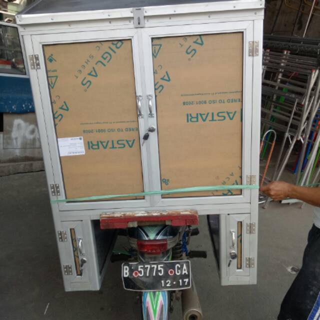 Jual Gerobak roti aluminium bonceng motor | Shopee Indonesia