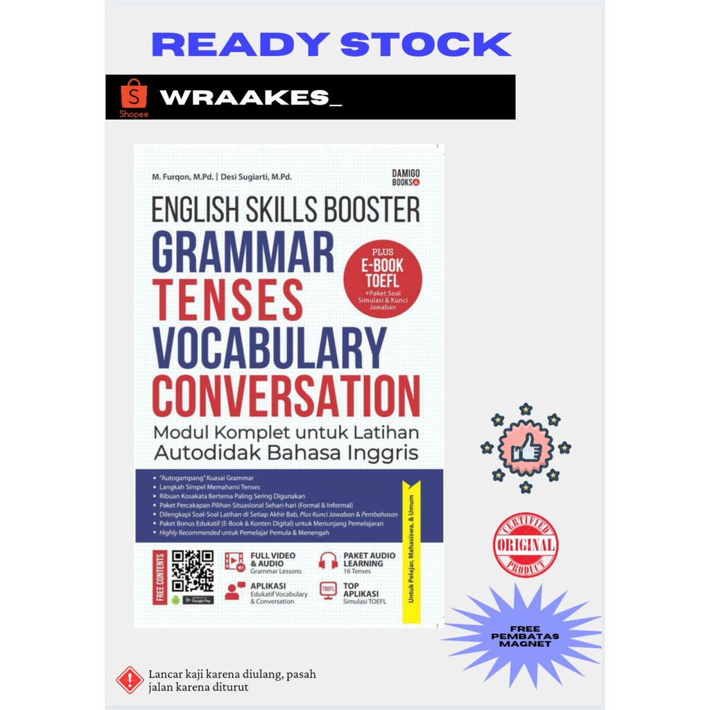 Jual BUKU BEST SELLER! ENGLISH SKILLS BOOSTER: GRAMMAR TENSES ...