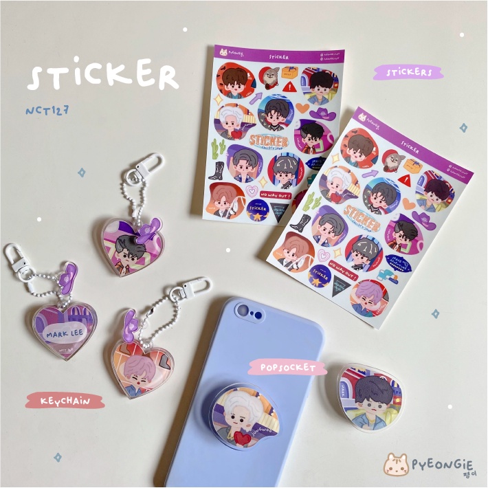 Jual Sticker Keychain Popsocket Sticker Album 127 Taeil Yuta Taeyong ...
