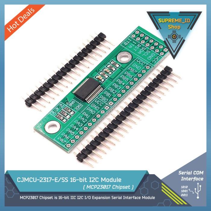 Jual Module | Cjmcu-2317-E/Ss Mcp23017 16-Bit I2C Iic I/O Serial Expansion Module | Shopee Indonesia