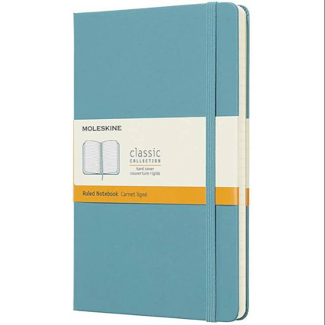Jual Moleskine Ruled Notebook Turquoise - Soft Cover (defect) | Shopee ...