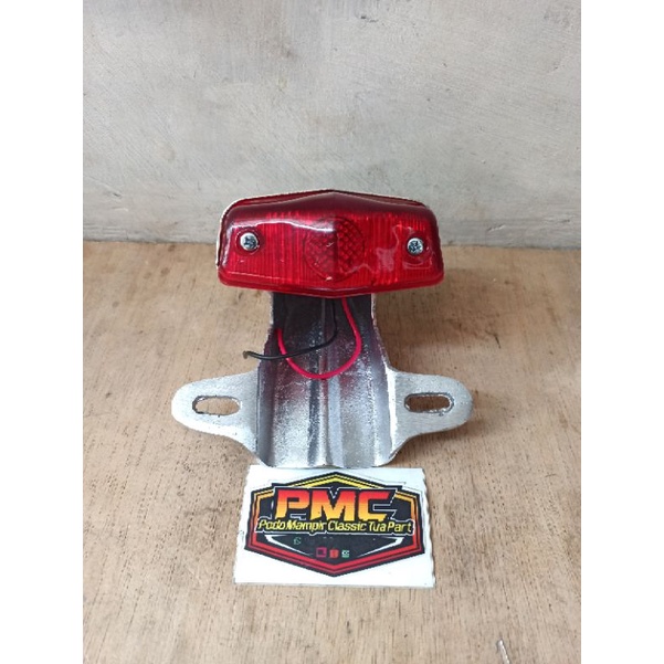 Jual STOPLAMP CB STOPLAMP BSA DIAMOND BOLP MERAH DAN SMOKE HITAM SET ...