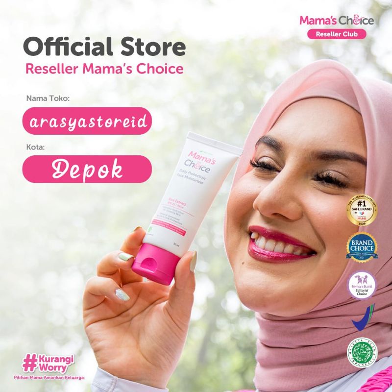 Jual Mama Choice Face Moisturizer (pelembab wajah + sunscreen ibu hamil ...