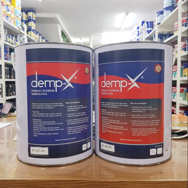 Jual LEM EPOXY 2 KOMPONEN DEMP-X (10 KG SET) | Shopee Indonesia