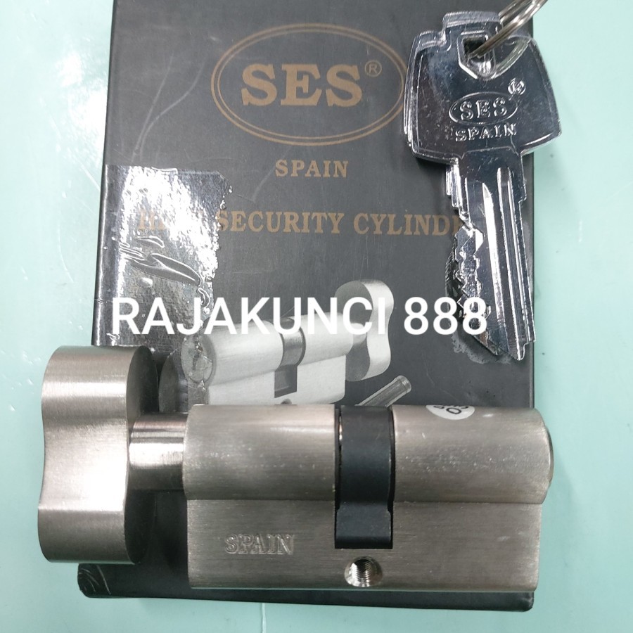 Jual Silinder SES 6cm knob Silinder ses 6cm kunci SES warna SN | Shopee ...