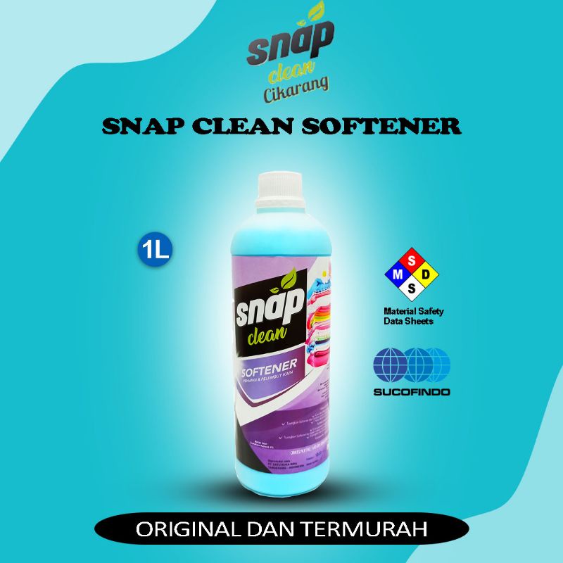 Jual SNAP CLEAN SOFTENER PEWANGI & PELEMBUT KAIN 1L | Shopee Indonesia
