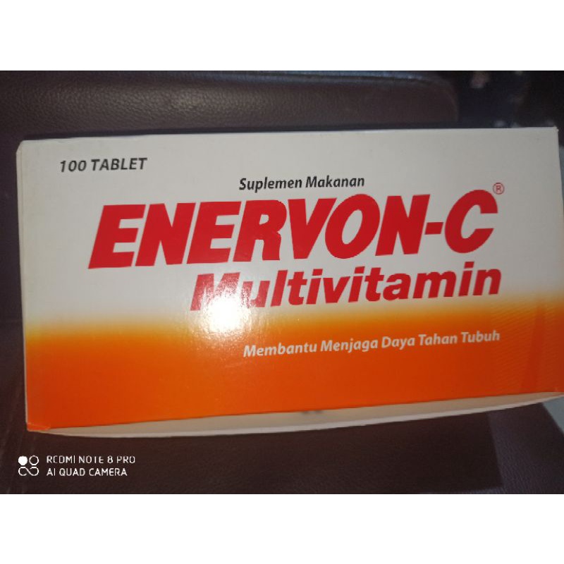 Jual enervon c multivitamin box harga per box isi 100tablet | Shopee ...