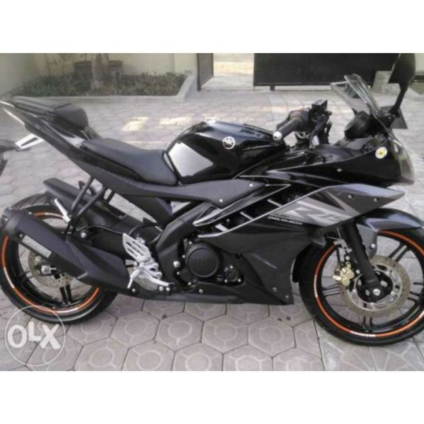 Jual Striping Yamaha R15 2015 2016 hitam Stiker list body motor standar ...