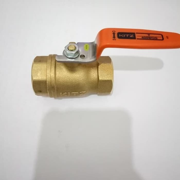 Jual Ball Valve / Stop Kran KITZ Berbahan Kuningan ukuran drat 3/4"in | Shopee Indonesia