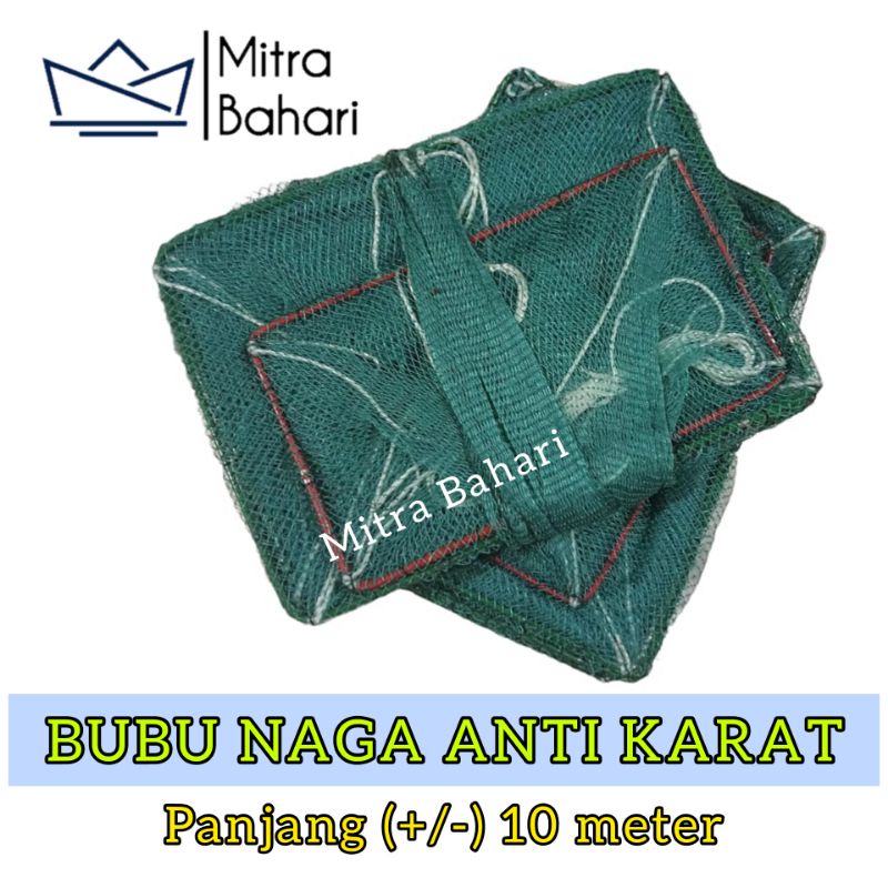 Jual BUBU NAGA +/- 10 METER ANTI KARAT / BUBU UDANG / JEBAKAN UDANG ...