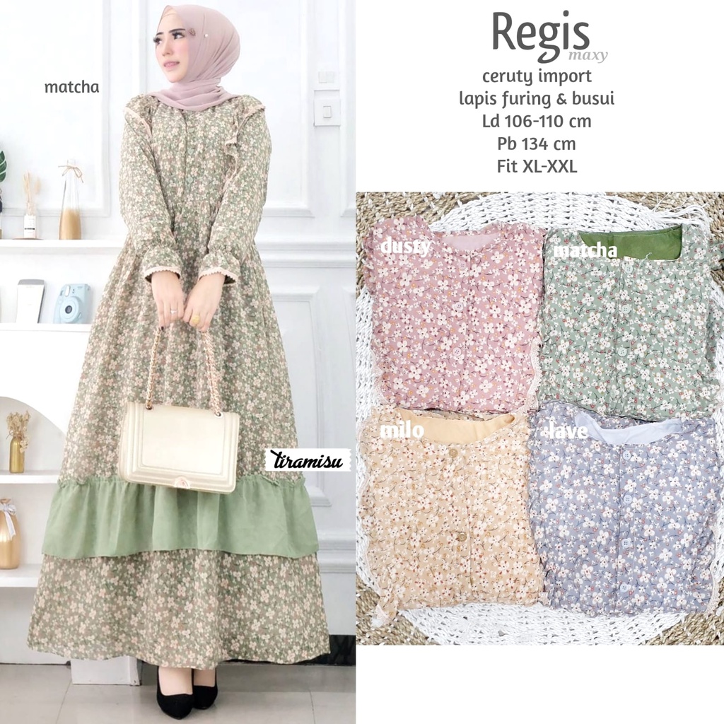 Jual REGIS MAXI DRESS ORIGINAL TIRAMISU | Shopee Indonesia