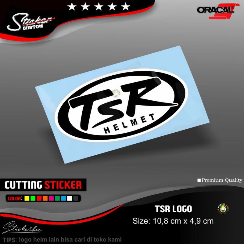 Jual Stiker tsr logo helm tsr cutting sticker bukan print | Shopee ...