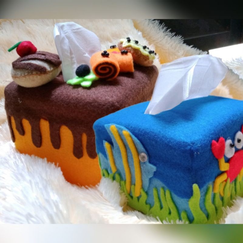 Jual Kotak / Sarung Tempat Tissue dari Kain Flanel | Shopee Indonesia