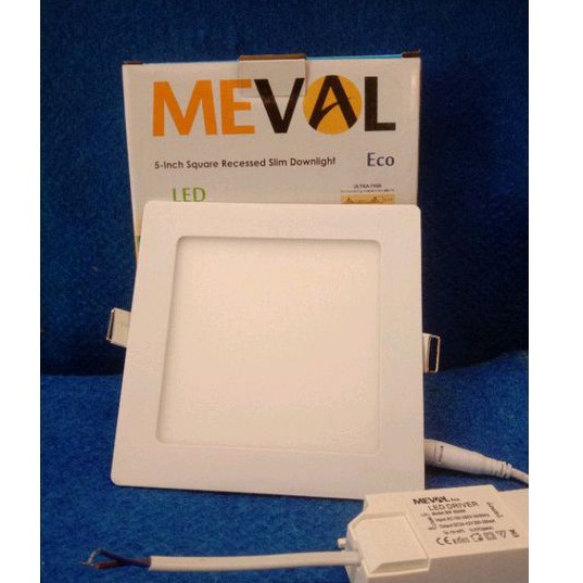 Jual lampu led downlight 9 watt kotak meval | Shopee Indonesia