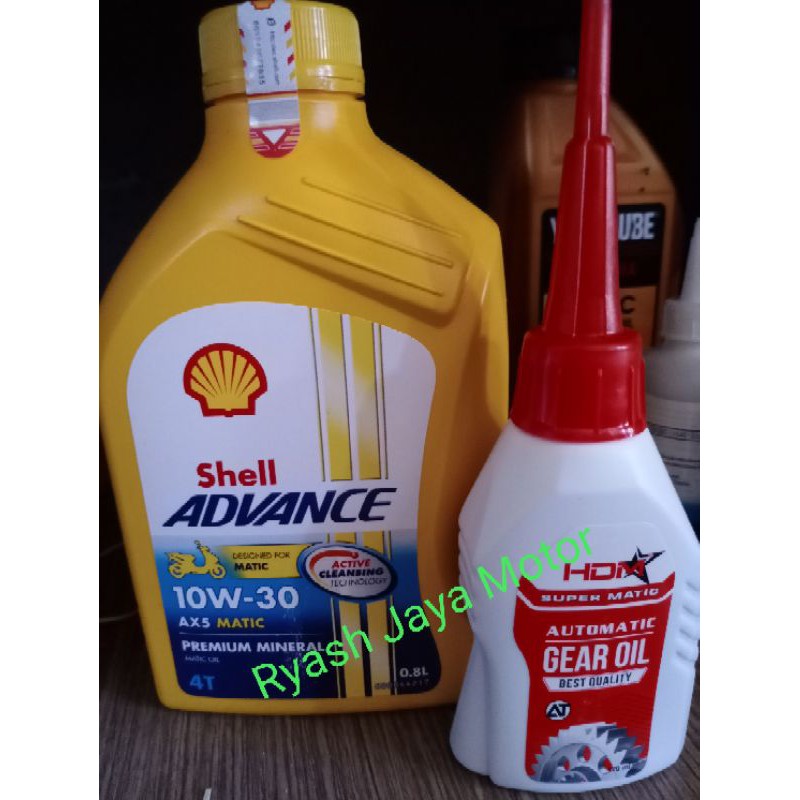 Jual Shell Ax5 matic 10-30W + gardan for beat/vario/mio M3/Mio smile ...