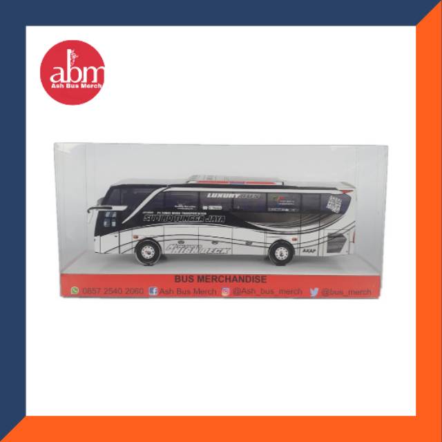 Jual Miniatur Bus / Miniatur Bis Papercraft STJ Sudiro Tungga Jaya ...