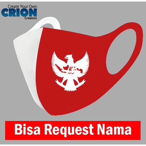 Jual Masker merah putih indonesia logo garuda peta - By Crion | Shopee ...