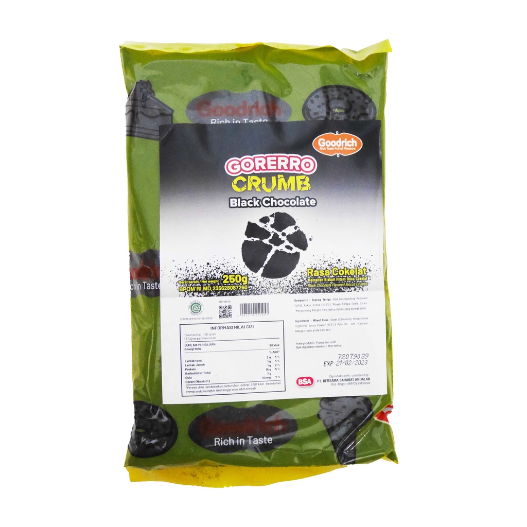 Jual GOODRICH GORERRO BISCUIT CRUMBS 250 GRAM - CRUMBLE ANEKA RASA ...
