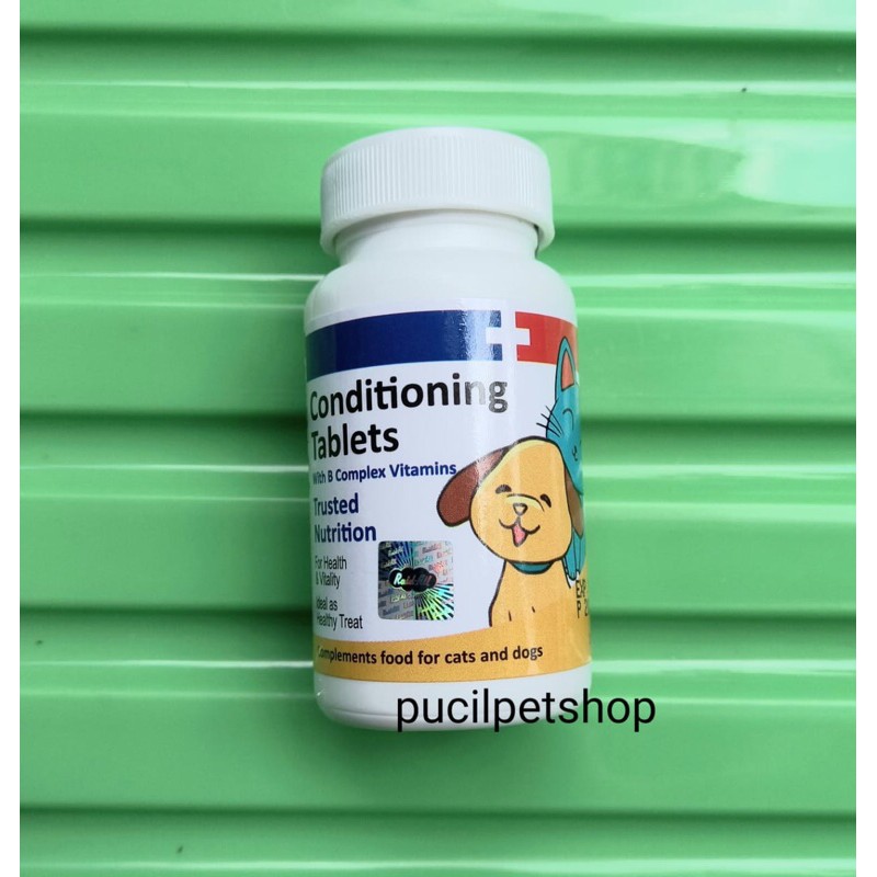 Jual Conditioning Tablets Vitamin B Kompleks Kucing Anjing Suplemen ...