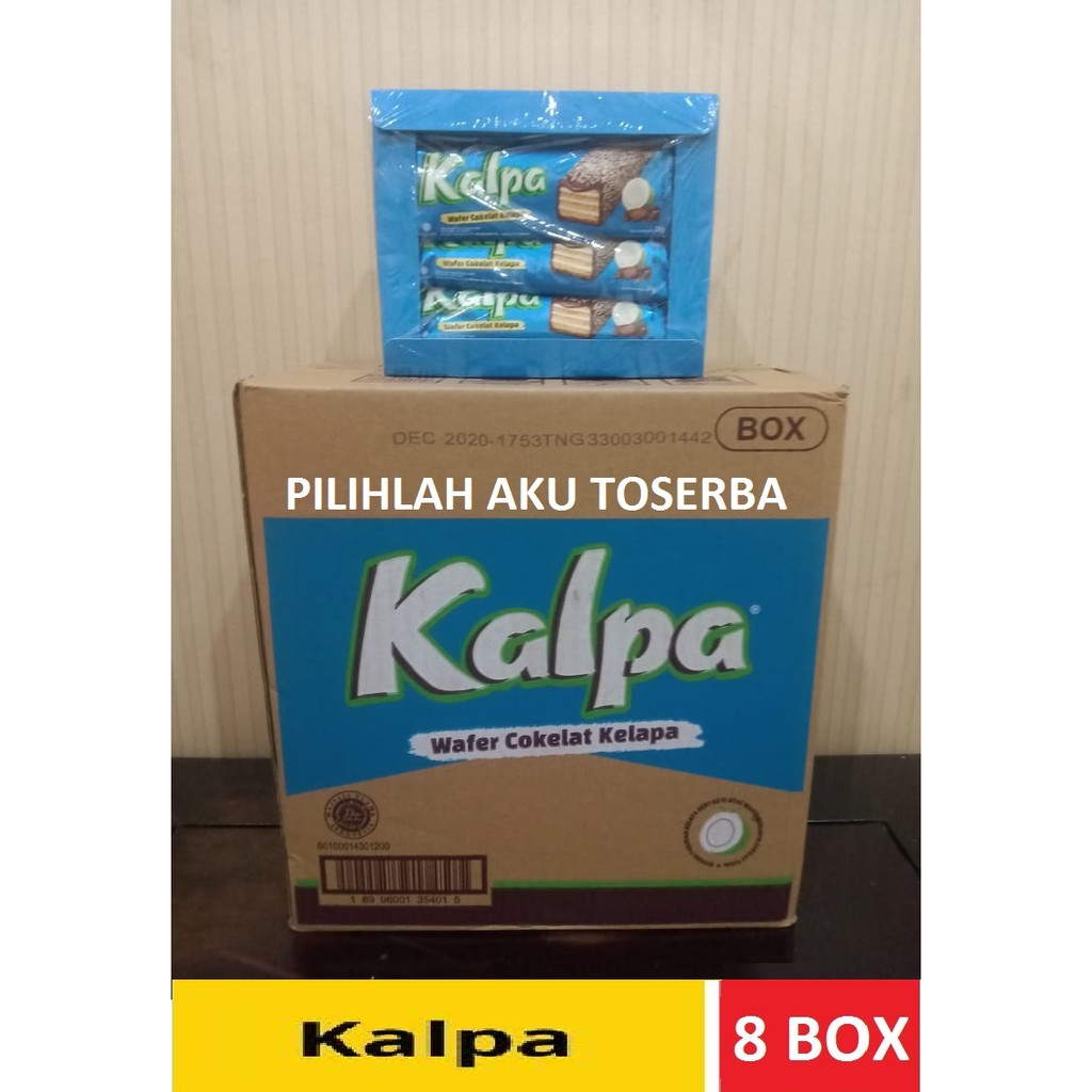 Jual Kalpa Wafer Coklat Kelapa - 1 kardus isi 8 box (12 pcs 22 gr) | Shopee Indonesia