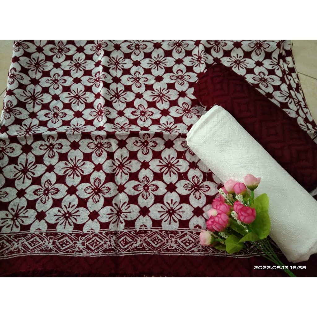 Jual KAIN BATIK VISCOSE SET POLOS SEMI SUTRA KHAS TRUSMI CIREBON BATIK ...