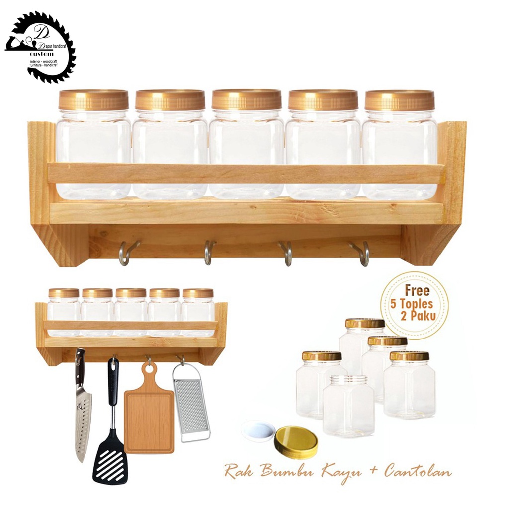 Jual RAK BUMBU DINDING KAPSTOK KAYU PERNIS / RAK KAPSTOCK SERBAGUNA ...