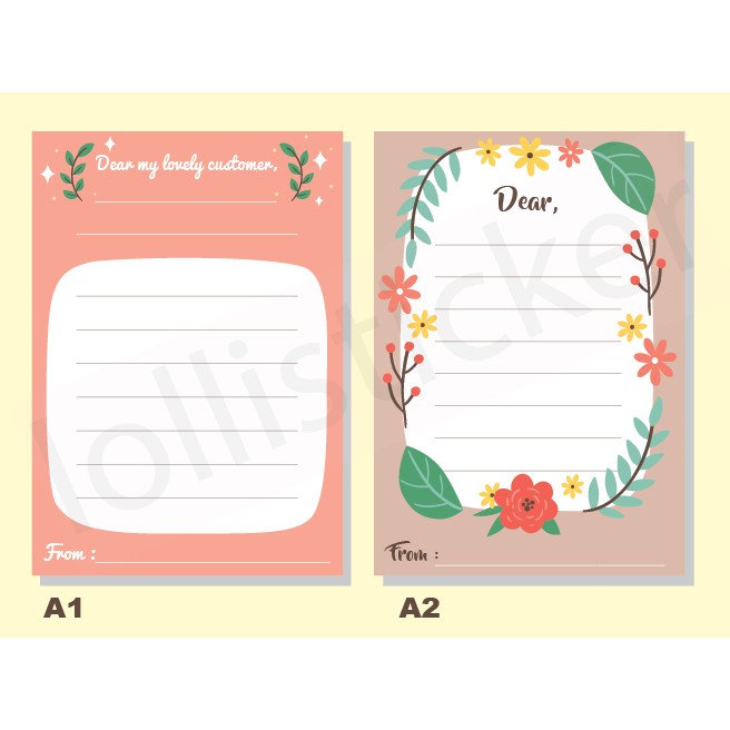 Jual sticker alamat / sticker pengiriman / label alamat simple cute 2 ...